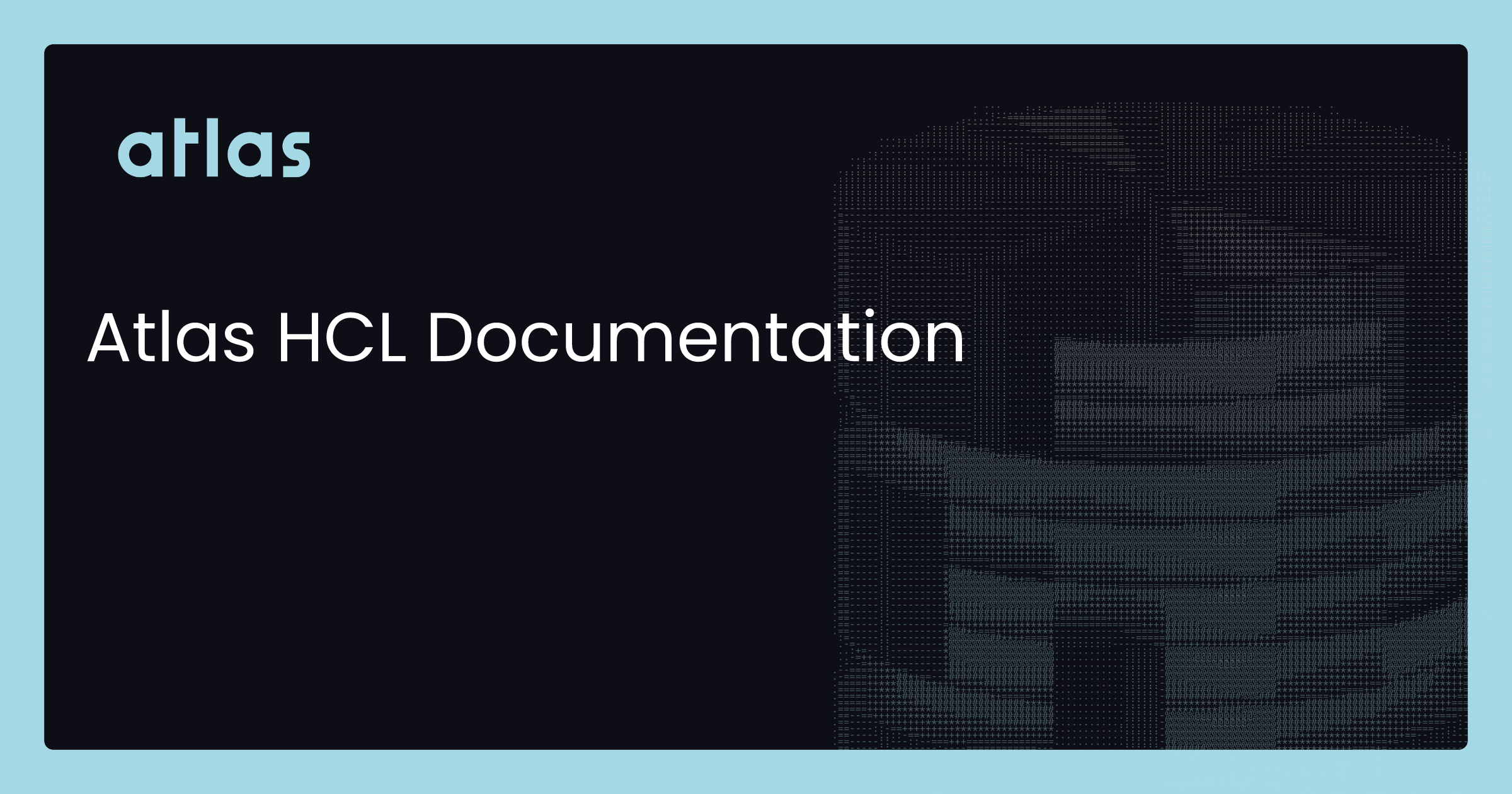 Atlas HCL Documentation | Atlas